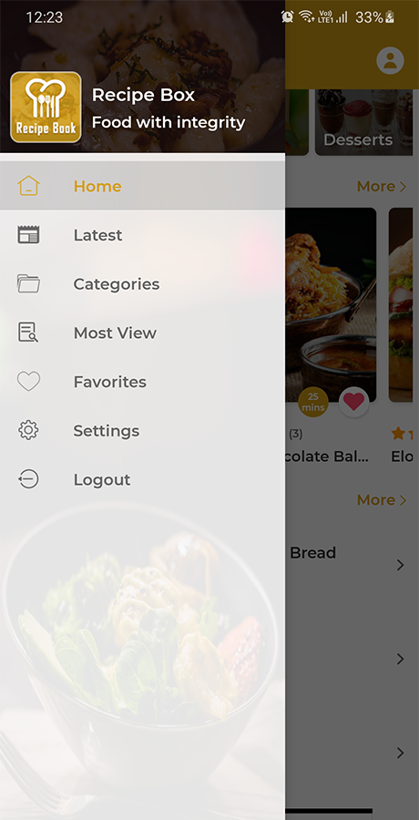 Android Recipe Book App (Cooking,Chef,Healthy Food, Admob with GDPR) by ...