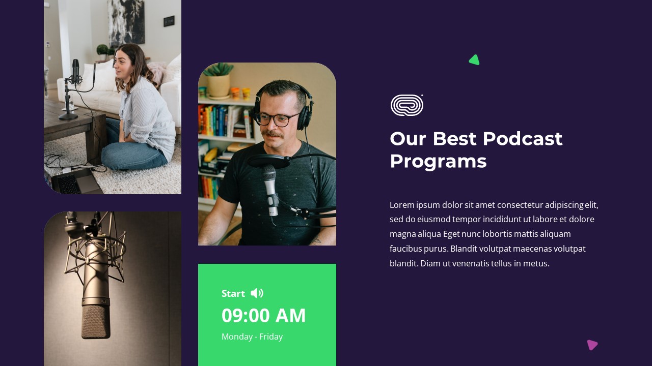 Podtolks - Podcast & Radio Station PowerPoint Template, Presentation ...
