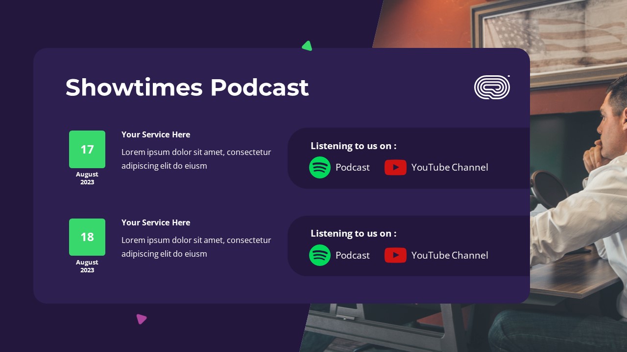 Podtolks - Podcast & Radio Station Google Slides Template, Presentation ...