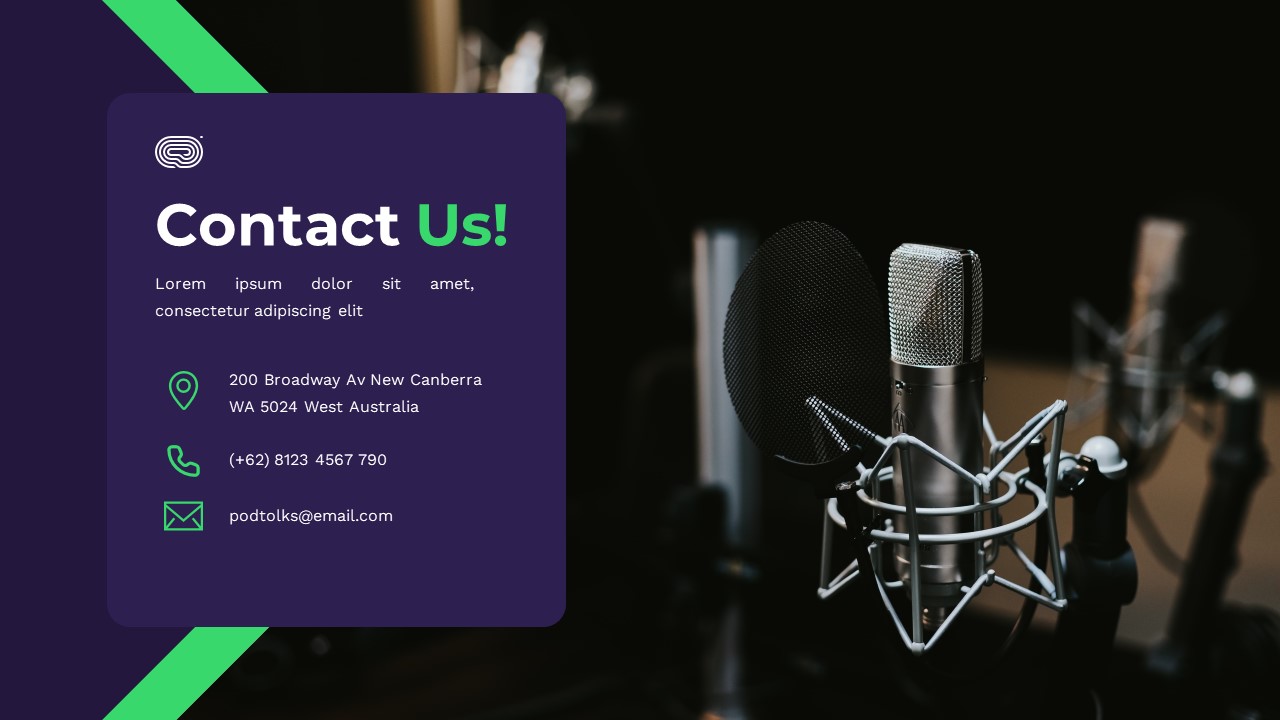 Podtolks - Podcast & Radio Station Google Slides Template, Presentation ...