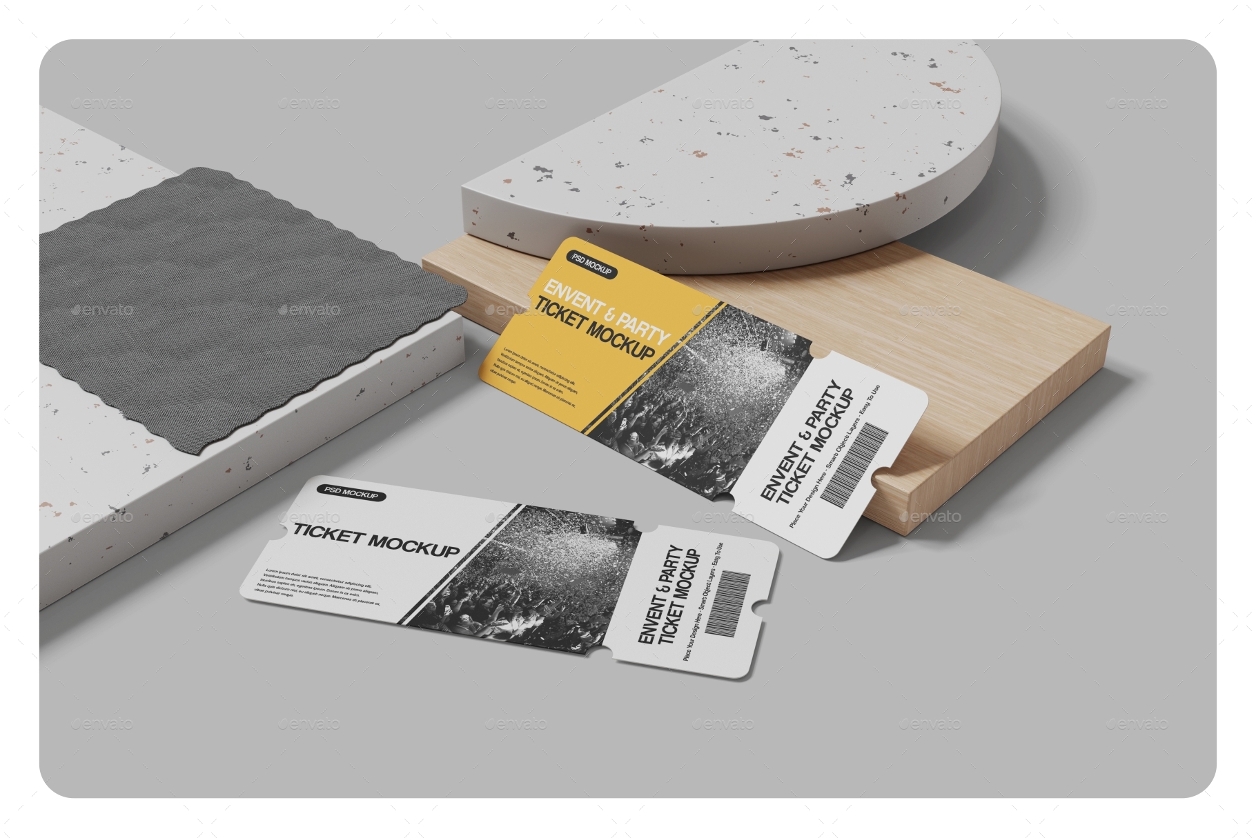 Event Ticket Mockup, Graphics | GraphicRiver