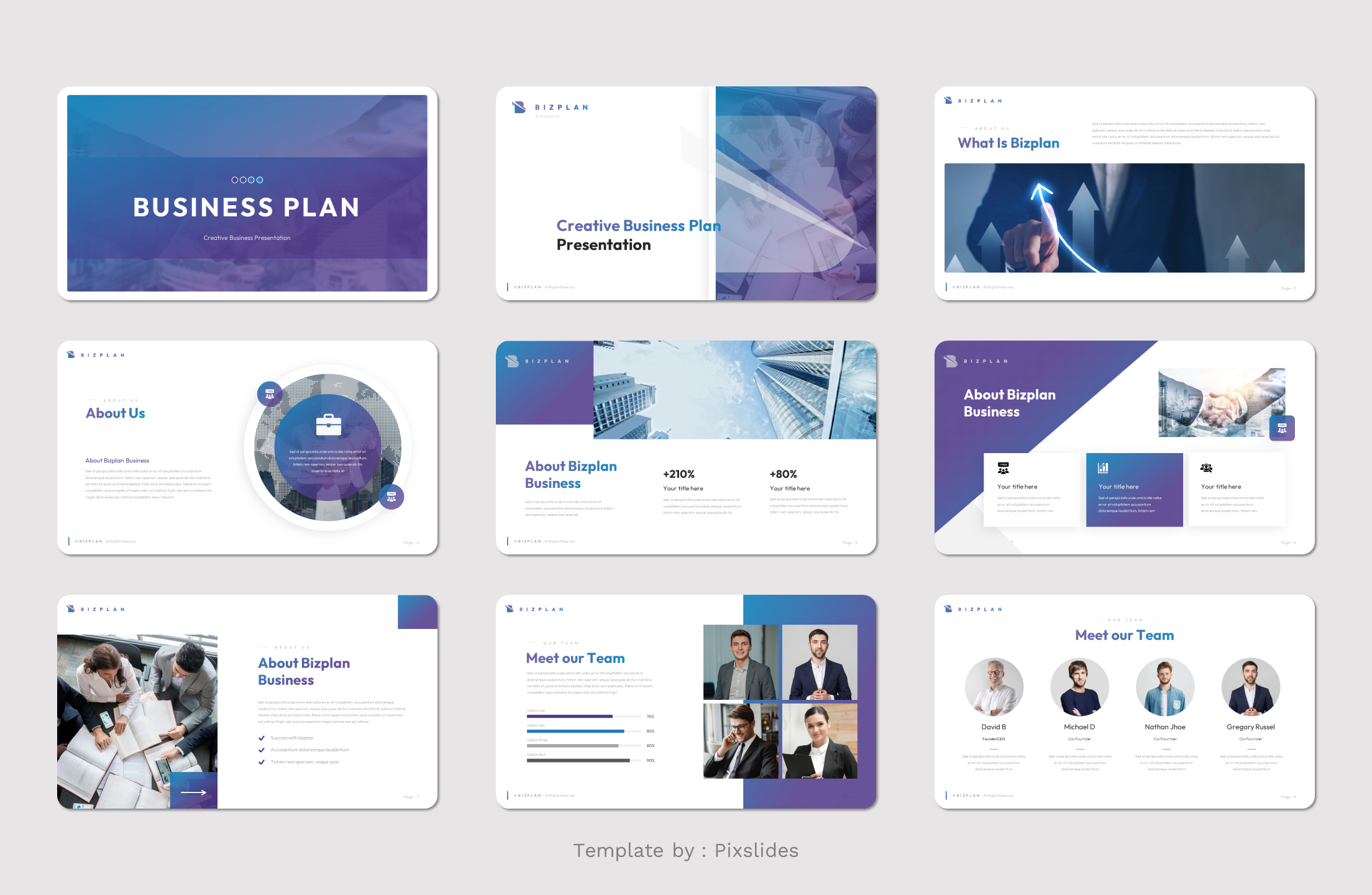 Creative Business Plan Presentation Template, Presentation Templates