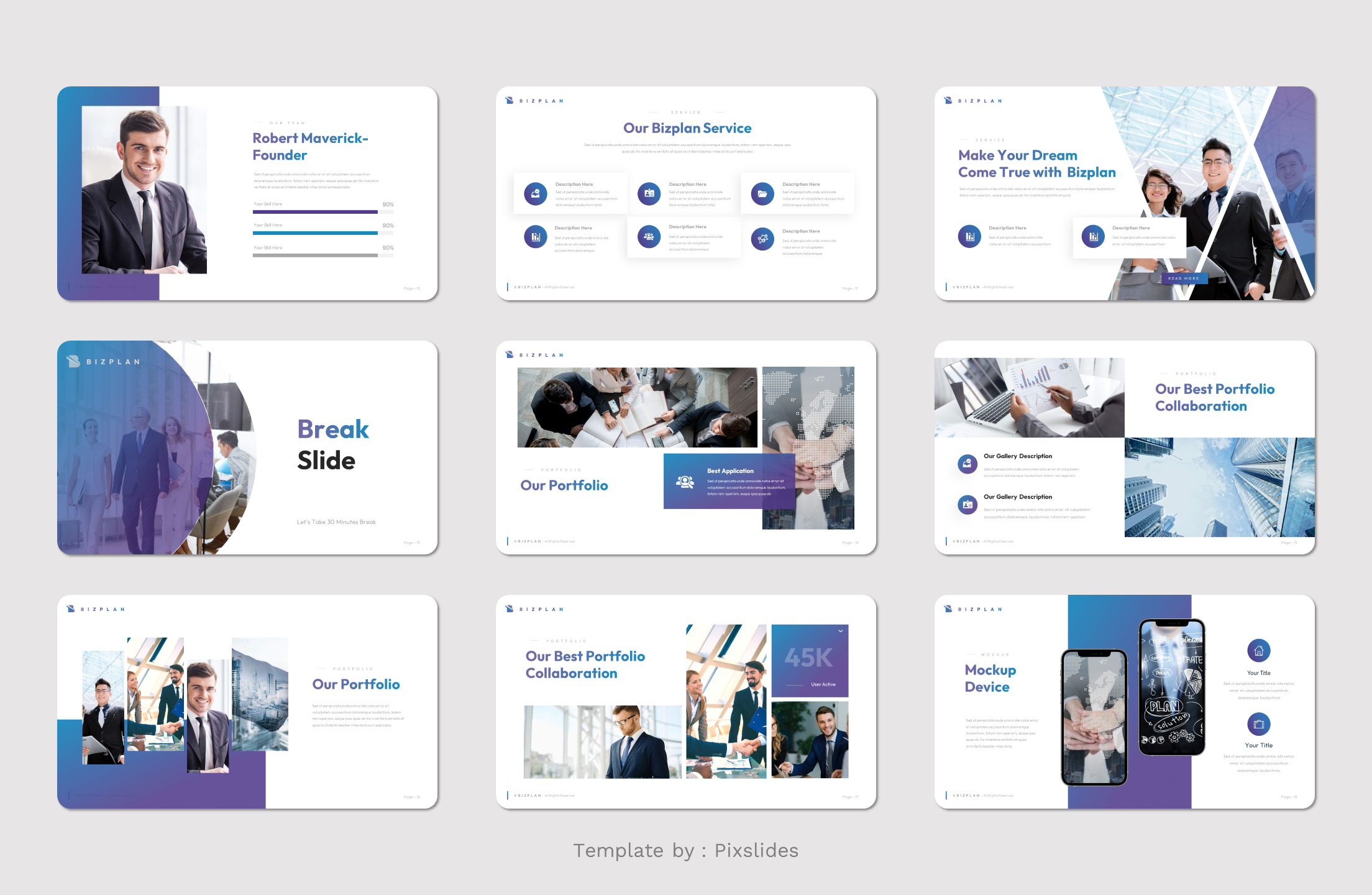 Creative Business Plan Presentation Template, Presentation Templates