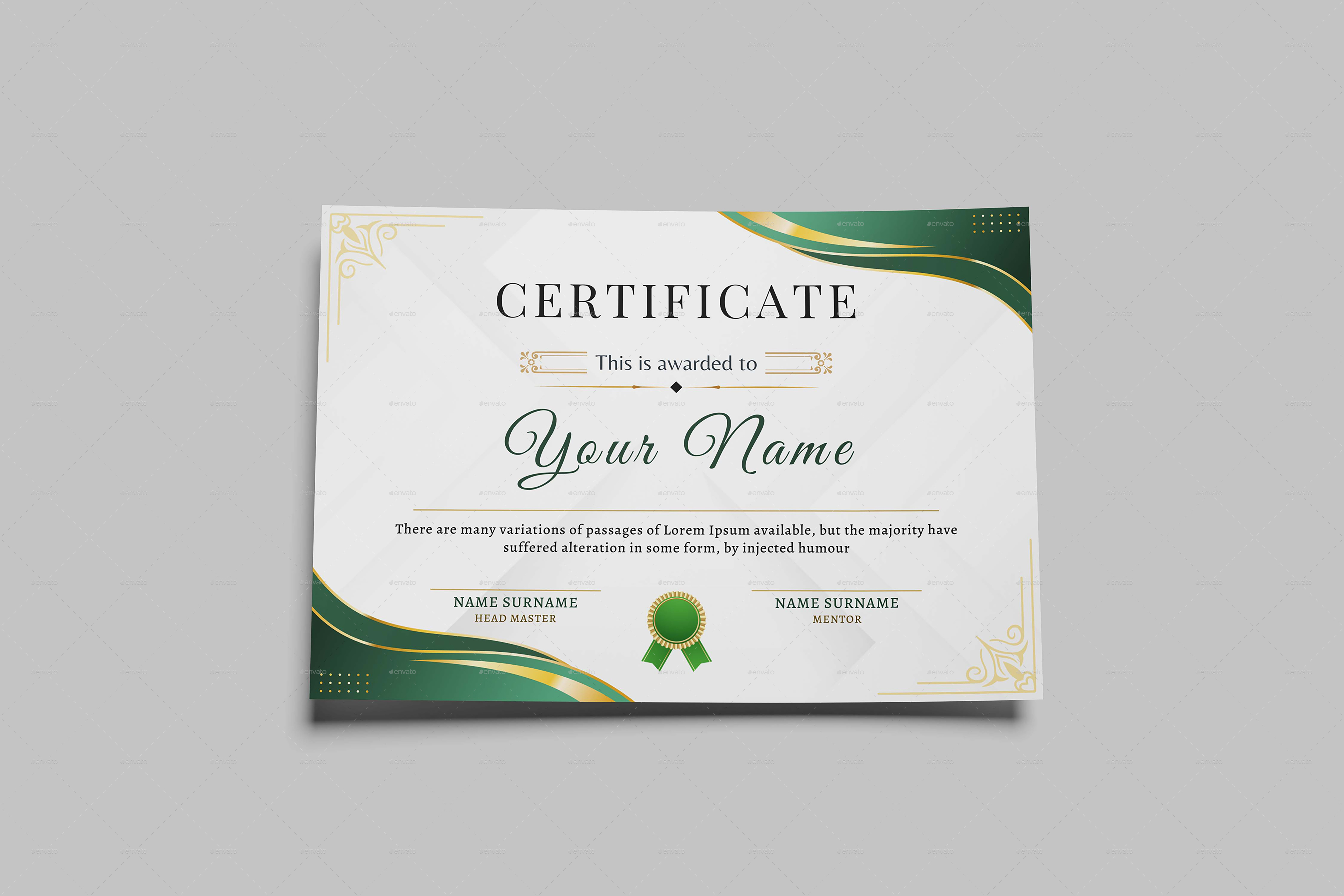 Certificate Mockup, Graphics | GraphicRiver