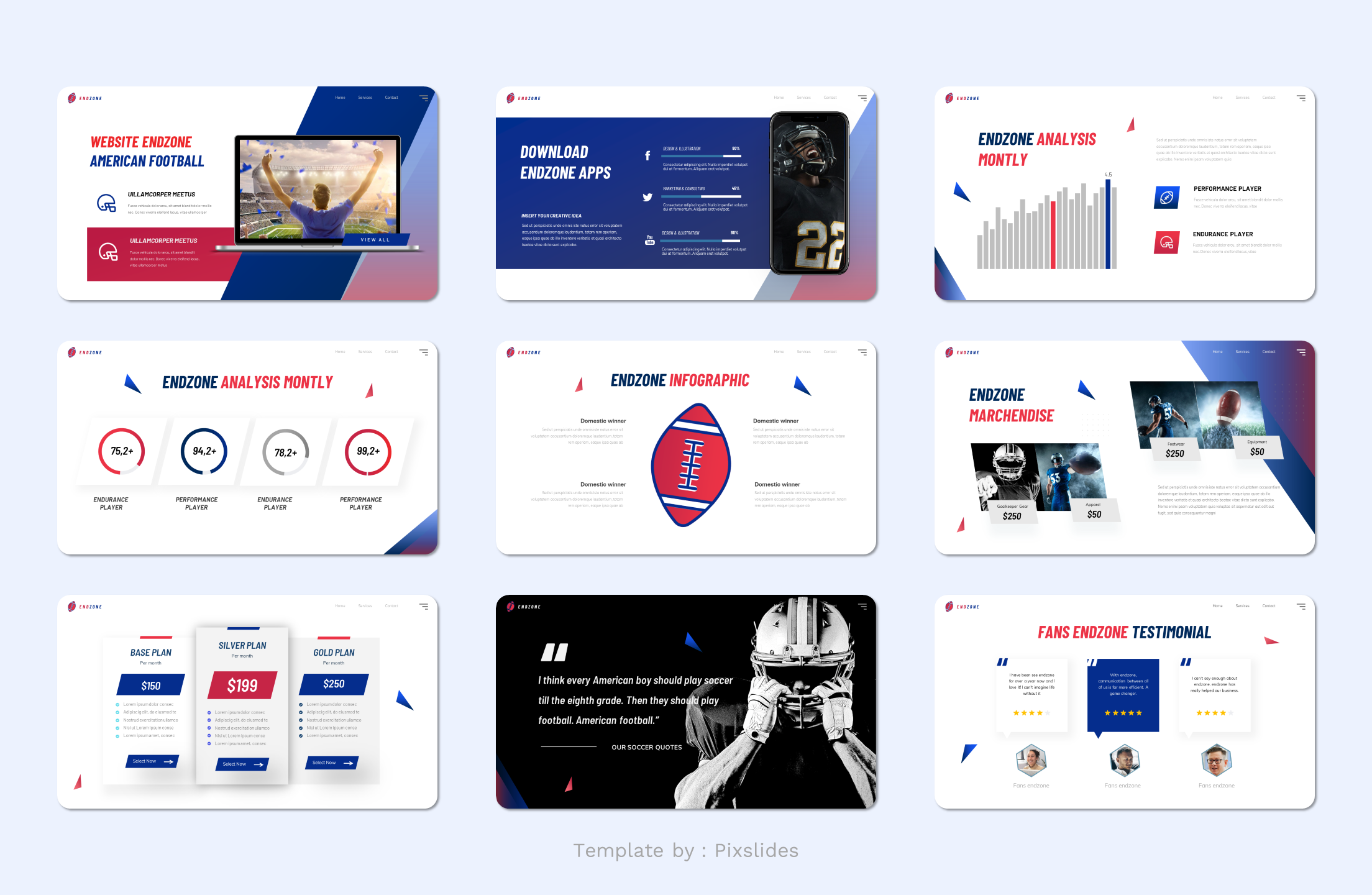 Endzone - American Football & NFL PowerPoint Presentation, Presentation ...