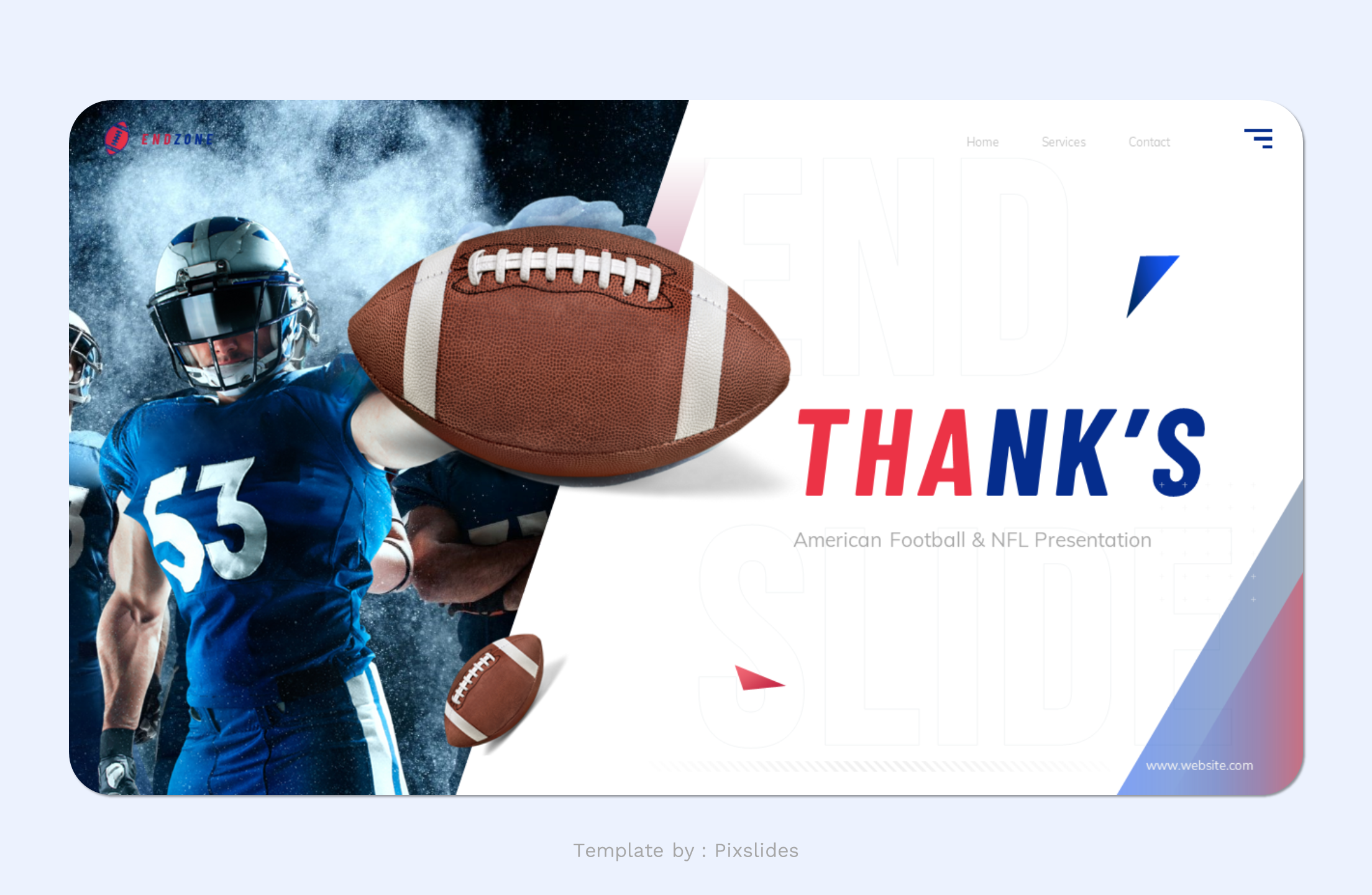 Endzone - American Football & NFL PowerPoint Presentation, Presentation ...