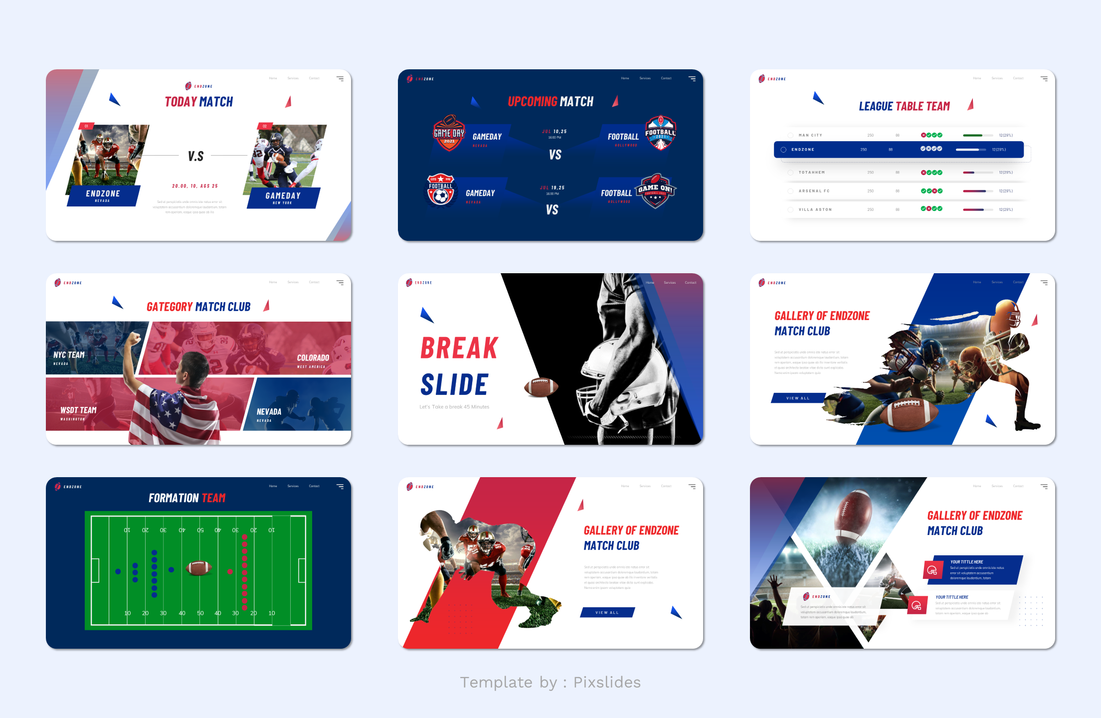 Endzone - American Football & NFL Keynote Presentation, Presentation ...