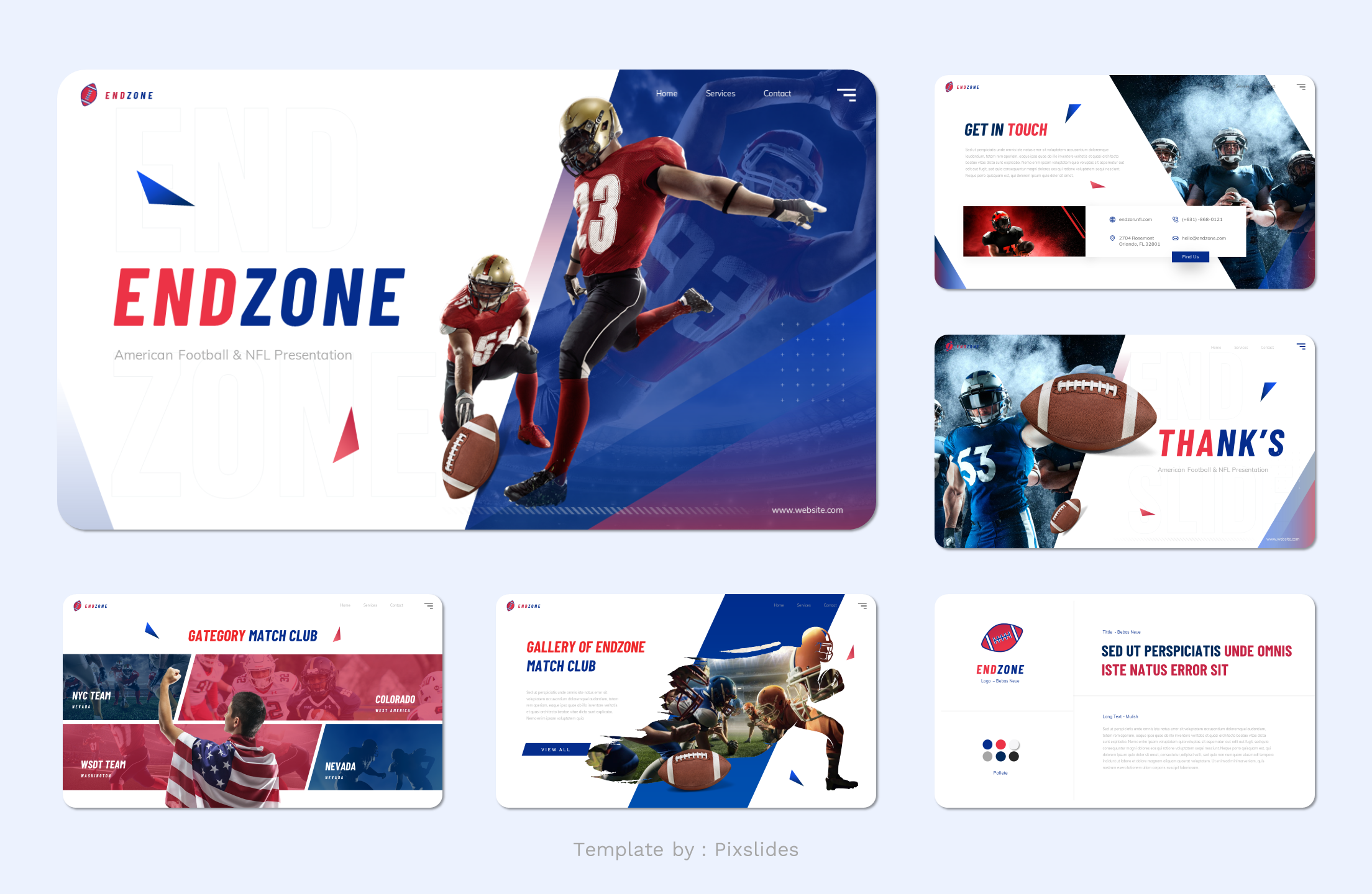 Endzone - American Football & NFL Keynote Presentation, Presentation ...