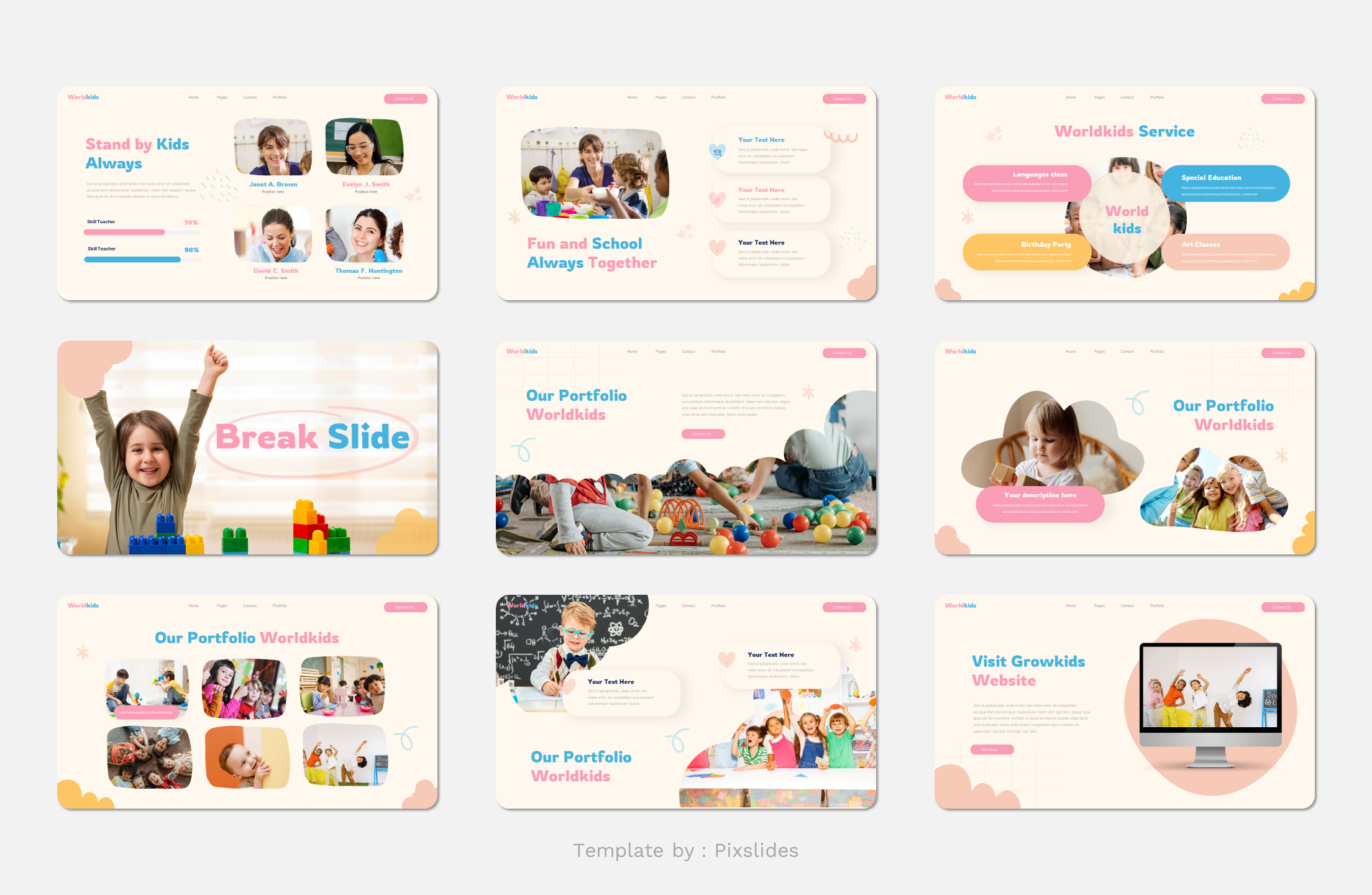 Worldkids - Kids and Baby Keynote Presentation Template, Presentation ...
