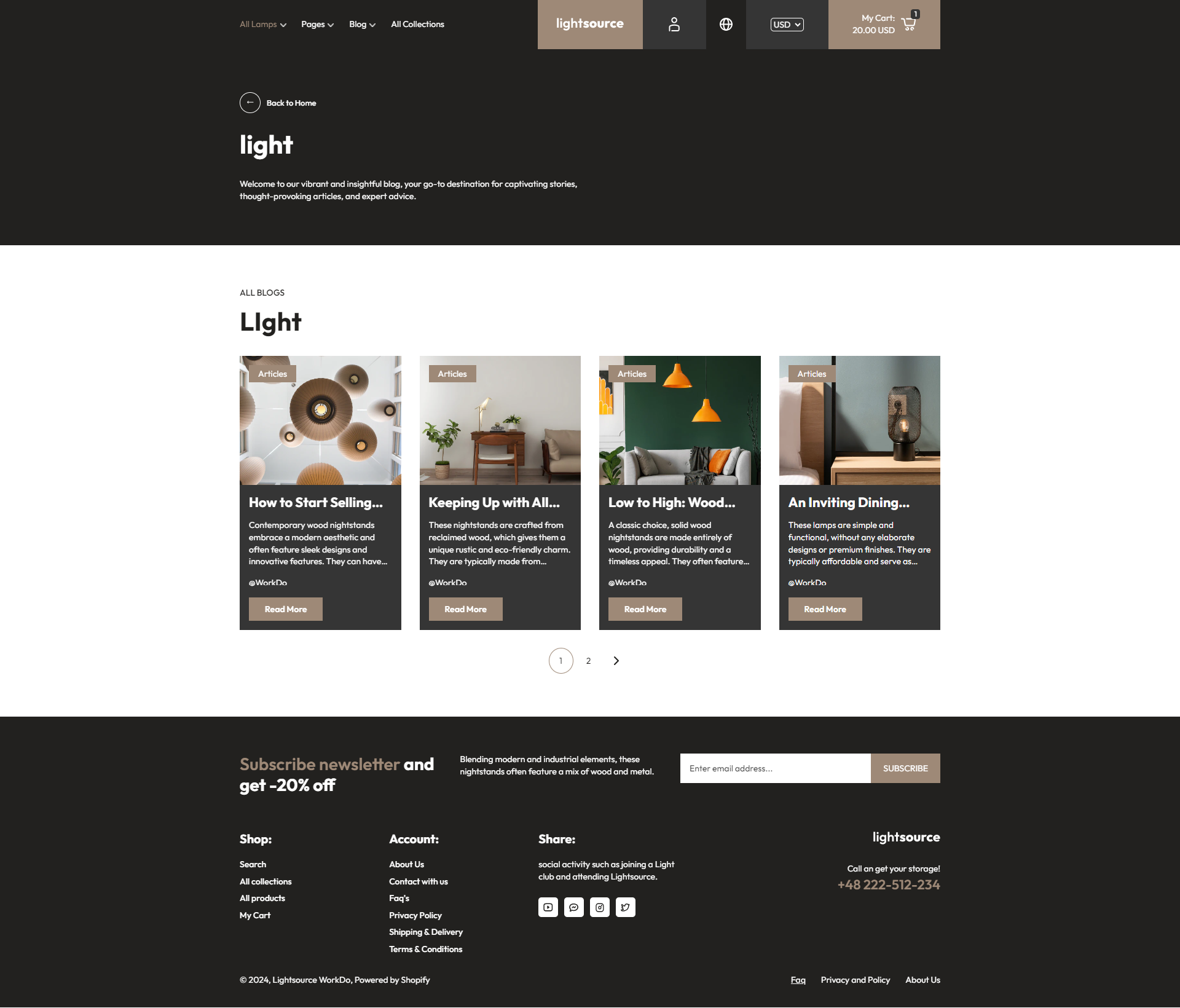 Light Source - Interior Lights Responsive Shopify OS 2.0 by WorkDo