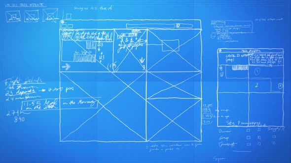 Graphic Design Layout Process Time Lapse Blueprint, Motion Graphics