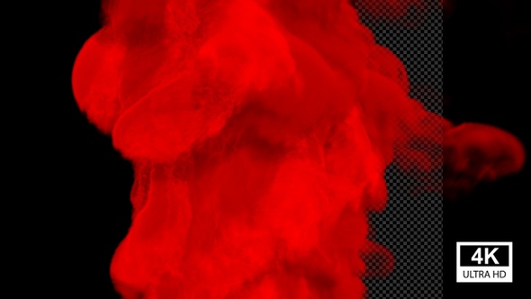 Red Smoke Explosion 4K, Motion Graphics | VideoHive