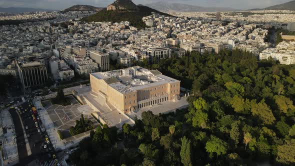 Hellenic Parliament Greek Assembly Building Athens, Stock Footage ...