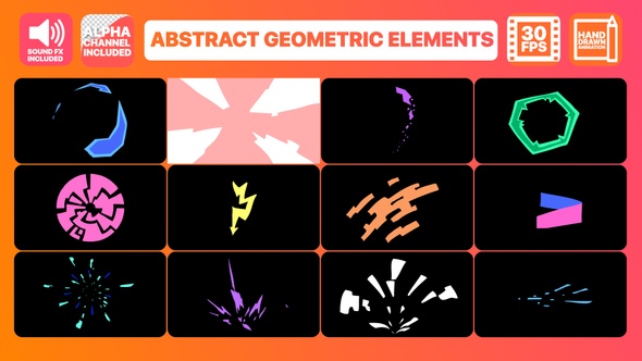 Abstract Geometric Shapes | Motion Graphics Pack, Motion Graphics ...