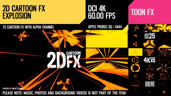 2D Cartoon FX (Explosion Set 1), Motion Graphics | VideoHive