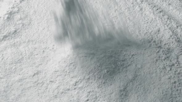 White Powder Pours Into Pile, Stock Footage | VideoHive