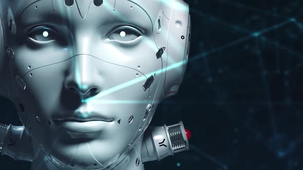 robot woman, sci-fi woman animation, Motion Graphics | VideoHive