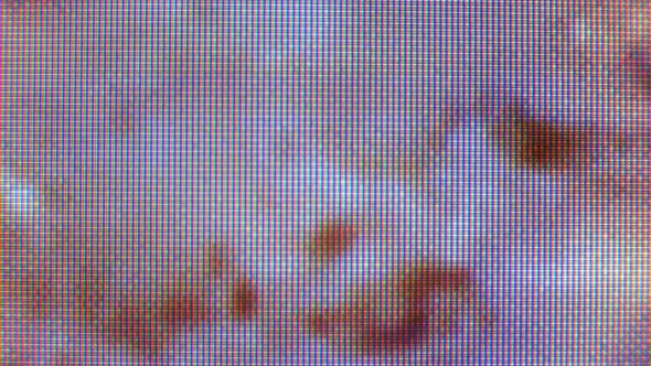 Monitor's Pixels RGB Pixels on the TV, Stock Footage | VideoHive