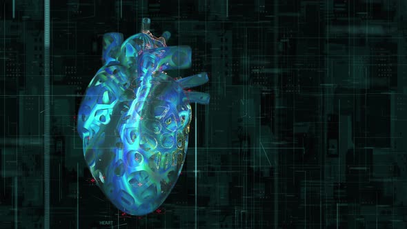 HUD UI Human Heart Scanner, Motion Graphics | VideoHive