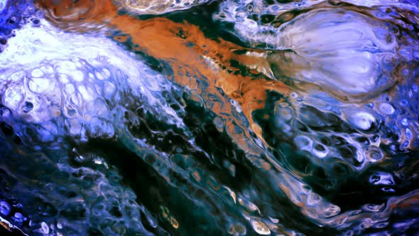 Abstract Ink Movement On Milk 25, Stock Footage | VideoHive