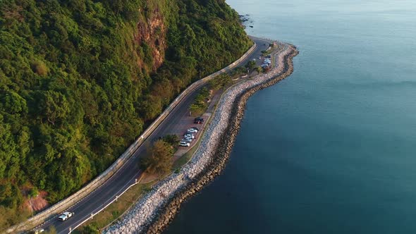 Road Between Mountain And Sea, Stock Footage | VideoHive