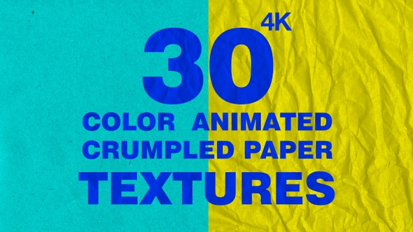 Color Crumpled Paper Pack 4K, Motion Graphics | VideoHive