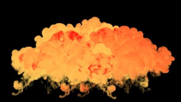 Orange Color Smoke Explosions, Motion Graphics | VideoHive