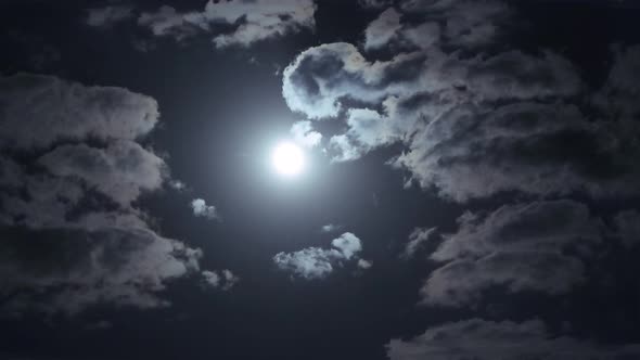 Moonlight Clouds, Stock Footage | VideoHive
