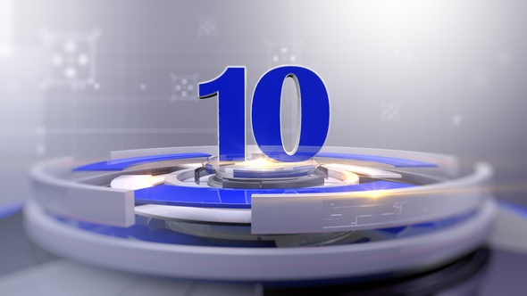 Modern Broadcast News Countdown Blue, Motion Graphics | VideoHive