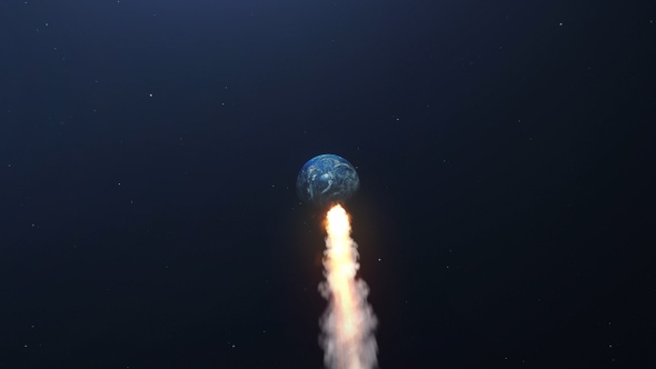 Asteroid burning in earth atmosphere, Motion Graphics | VideoHive