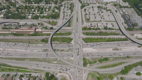 Highways with Traffic in Miami, Stock Footage | VideoHive