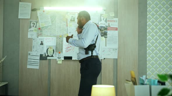 Detective Emotionally Arguing on the Phone, Stock Footage | VideoHive