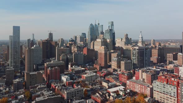 Approaching high rises in Center City Philadelphia, Stock Footage ...