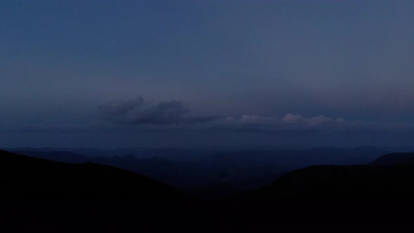 Deep Blue Sunset Sky in Mountains, Stock Footage | VideoHive