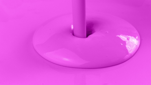 Pink Paint Pouring On Pink Surface, Stock Footage | VideoHive