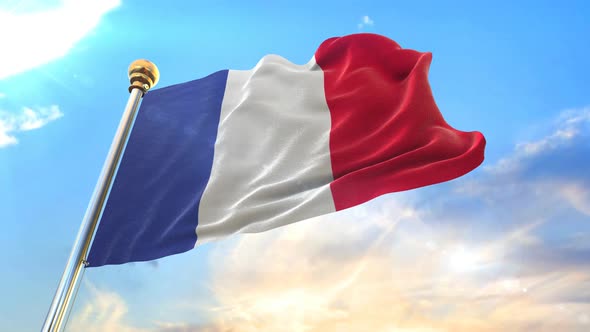 [4K] France Flag, Motion Graphics | VideoHive