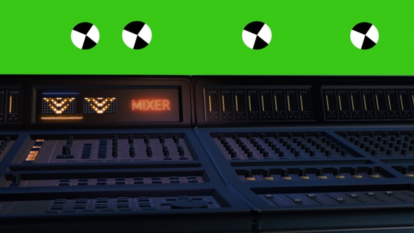 Recording Studio Mixer With A Green Screen 2, Motion Graphics | VideoHive