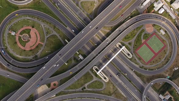 Aerial View of Traffic Road, Stock Footage | VideoHive