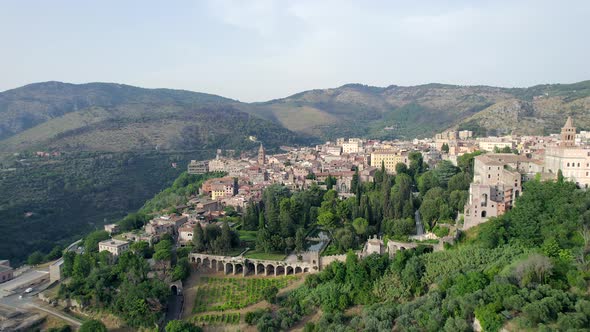 4K Aerial of Tivoli, outside of Rome, Italy., Stock Footage | VideoHive
