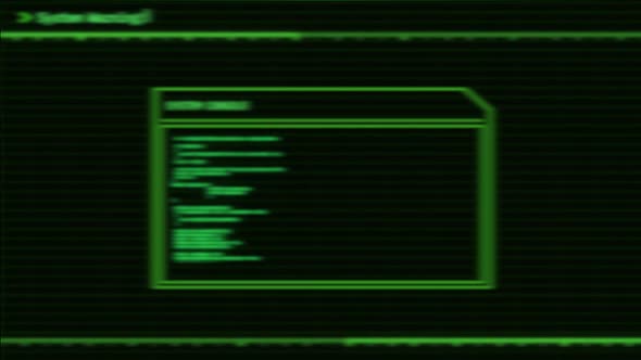 System Warning Virus sign Digital Noise Glitch Effect Screen ., Motion ...