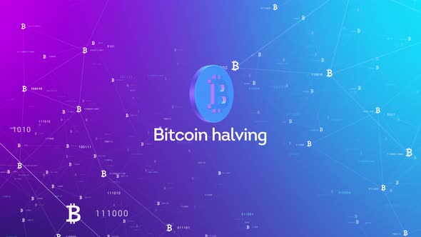 Bitcoin Halving Cryptocurrency Animation 4K, Motion Graphics | VideoHive