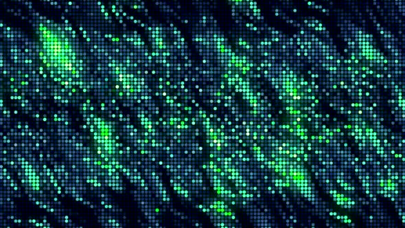 Wavy ripples with shiny pixels, Motion Graphics | VideoHive