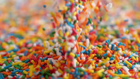 Candy chocolate falling. Slow Motion., Stock Footage | VideoHive