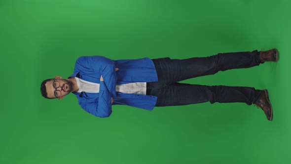 Closeup Portrait of Handsome Confident Caucasian Man Having His Hands ...