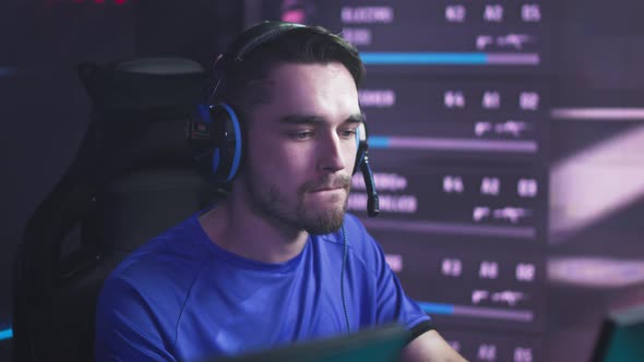 Disappointed Male Gamer Loosing Match, Stock Footage | VideoHive