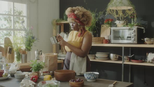 Female Food Blogger Filming Baking Recipe, Stock Footage | VideoHive