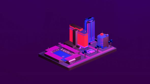 Stadium isometric, Motion Graphics | VideoHive