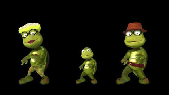 Turtles Loop Dance, Motion Graphics | VideoHive