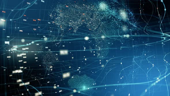 Economy Digital Earth Background, Motion Graphics | VideoHive