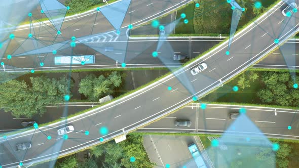 Smart traffic big Data concept, Stock Footage | VideoHive